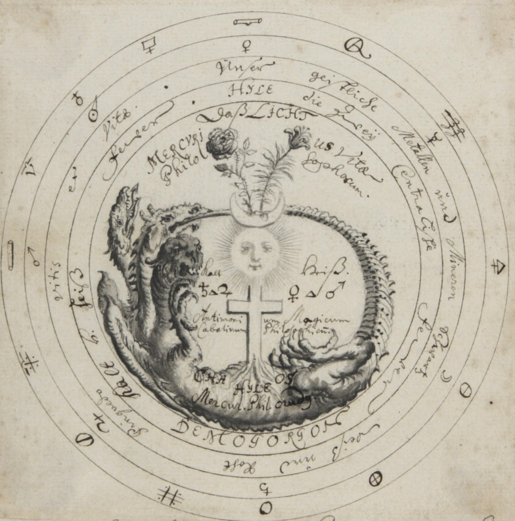 Python (Mercurius as three-headed dragon), from the Alchemical and ...